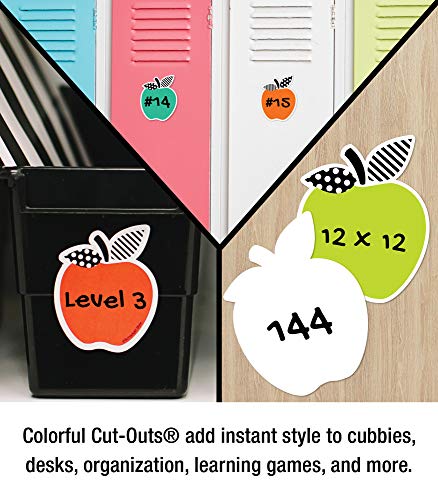 Snapklik.com : Black, White & Stylish Brights 36 Piece Apple Bulletin ...