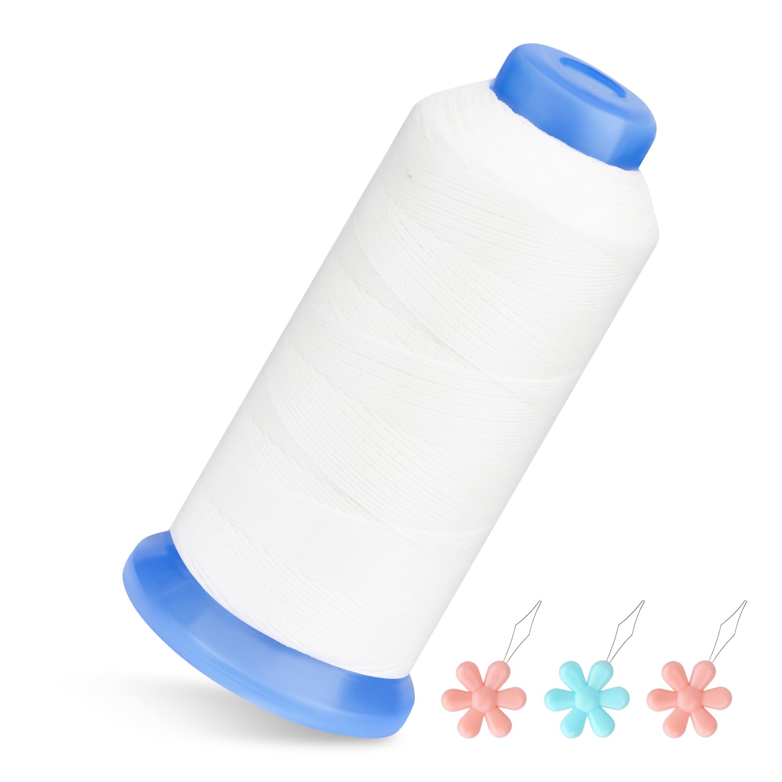 Amazon.com: 0.55mm Beading Threads, 490Yards Round Waxed Threads ...