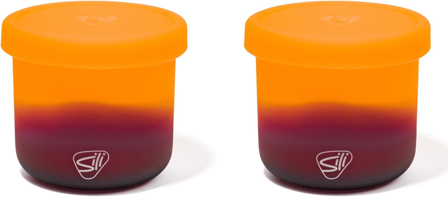 Amazon.com: Silipint: Silicone 10oz Lidded Bowls: 2 Pack Sun Storm ...