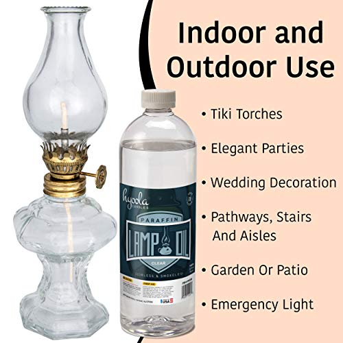Hyoola Liquid Paraffin Lamp Oil - Clear Smokeless, Odorless, Ultra ...