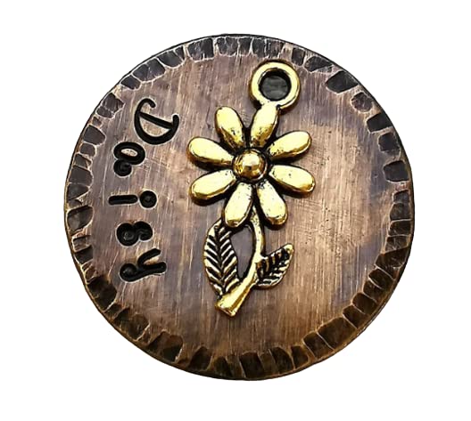 Amazon.com: Daisy Dog Tag, Pet ID Tag, Flower Pet Tag, Dog Tag, Dog ...