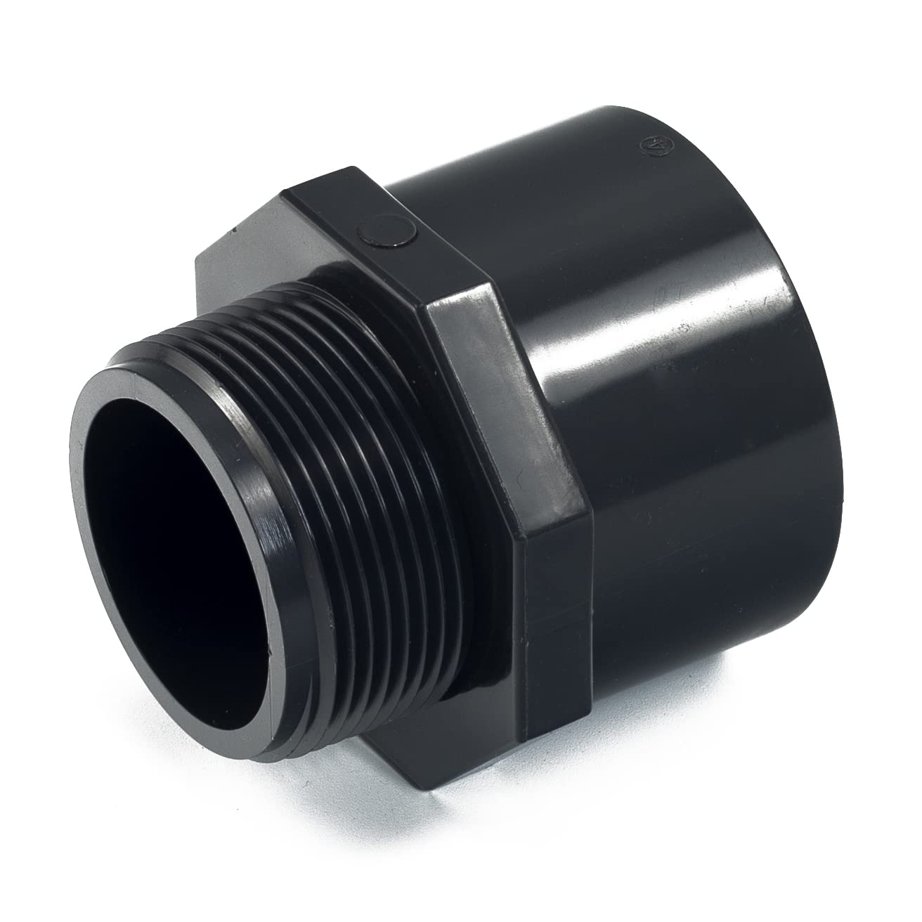 2-1/2 '' Inch SCH80 Male Threaded Adaptor Straight PVC Connector Elbow ...