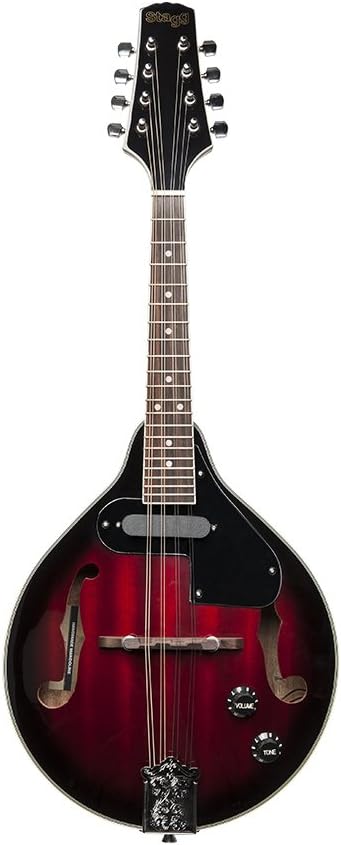 Stagg M50E Electro-acoustic Bluegrass Mandolin with Nato Top : Amazon ...