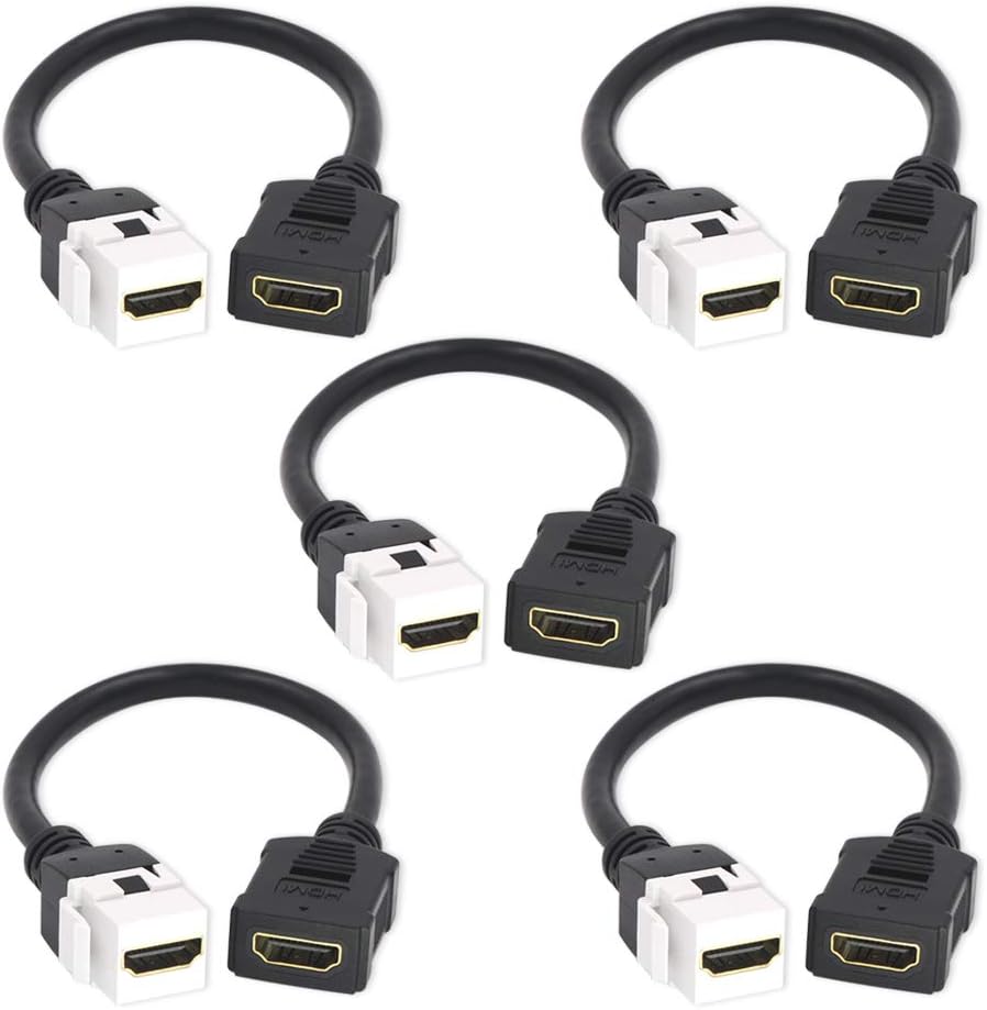 Amazon.com: RiteAV White USB 3 A-B Female F/F Pigtail Extension ...