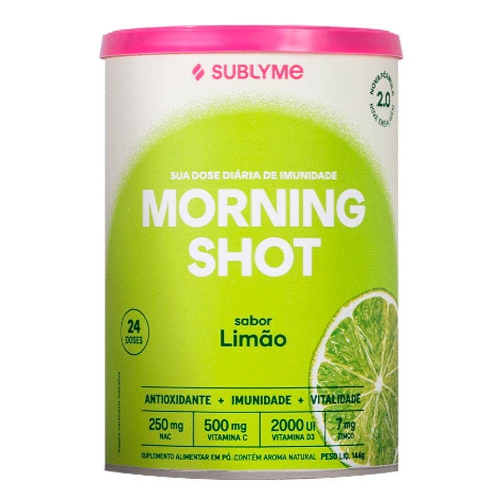 Morning Shot Matinal Sabor Limão 2.0 Sublyme - Lata 144gr : Amazon.com ...