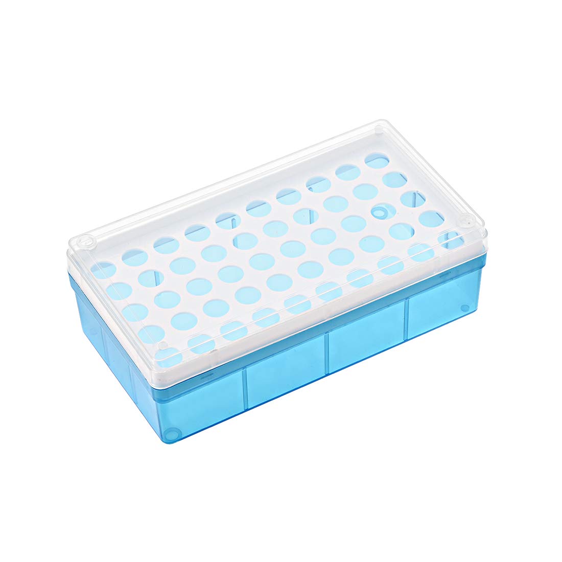 uxcell Centrifuge Tube Rack Storage Box 50-Well Polypropylene Holder ...