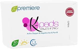 Amazon.com: K-Pads Active Oxygen & Negative Ion & Far-IR (Liner 30pcs) : Health & Household