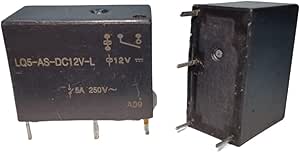 Amazon.com: OQATNXUR LQ5-AS-DC12V-L Power Relay 4 Pins : Industrial & Scientific