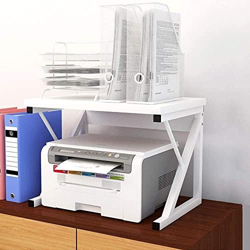 nozama Printer Stand with Storage,2 Tier Wood Printer Desktop Stands ...