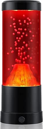 Volcano Lamp,Battery Powered Night Light with Volcano Eruption Effect ...