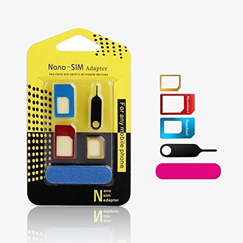 Helect SIM Card Adapter, 5-in-1 Nano & Micro SIM Card Adapter, Kit ...