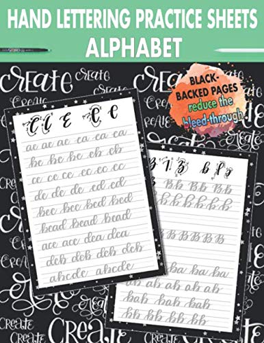 Hand Lettering Practice Sheets: Workbook for Calligraphy Lettering and ...