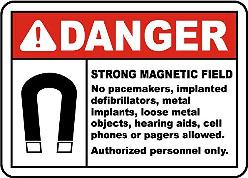 Danger Strong Magnetic Field Sign | Waterproof Sticker : Amazon.in ...