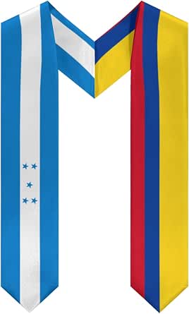 Amazon.com: Colombia Colombian And Honduras Hondurans Flag V-Neck ...