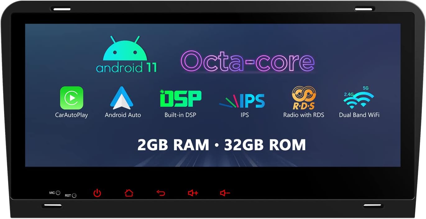 Amazon.com: XTRONS Single Din Car Stereo for Audi A3 S3 RS3, Android 11 ...