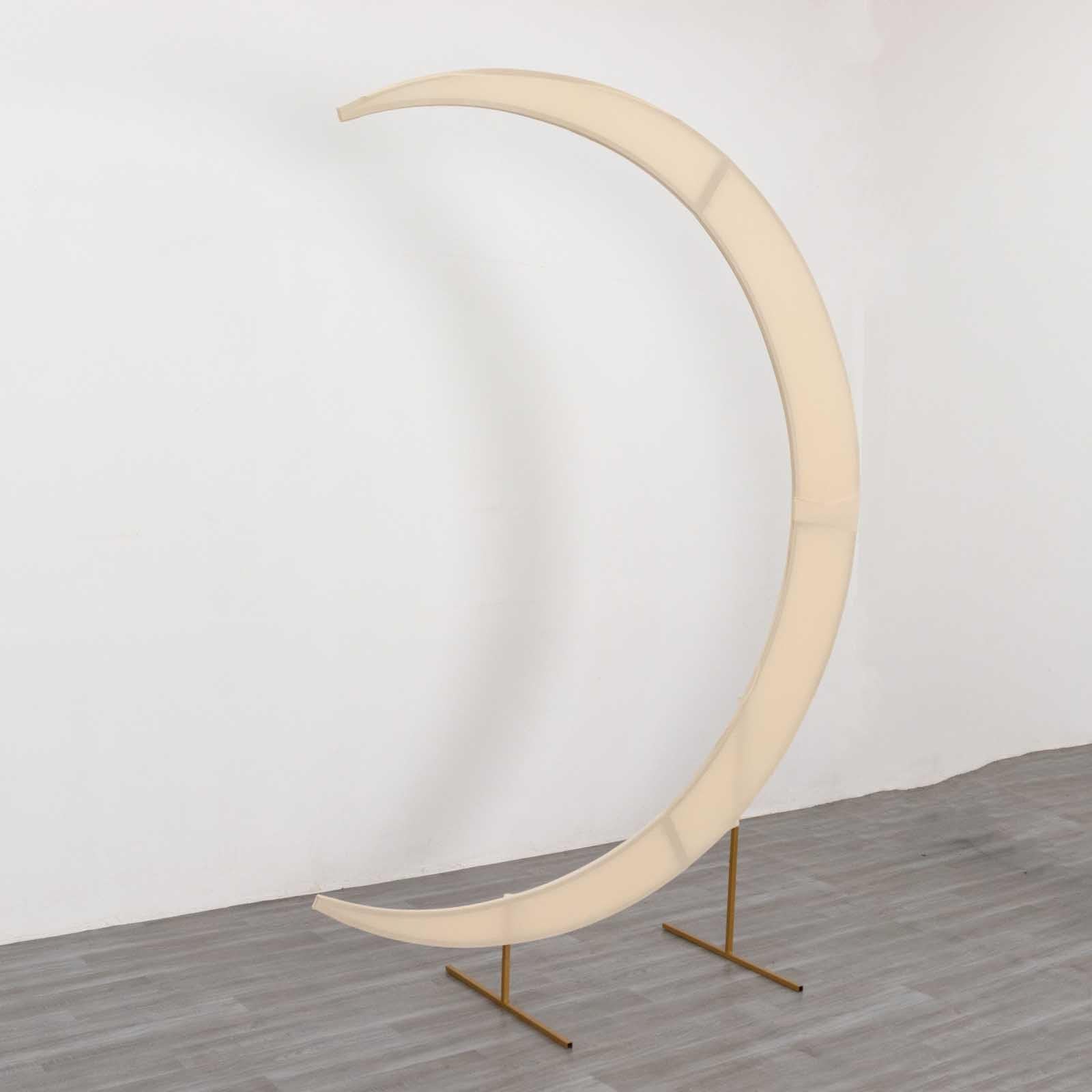 Amazon.com: Efavormart Beige Spandex Crescent Moon Chiara Backdrop ...