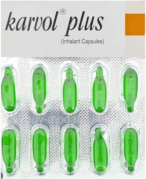 Karvol Plus - 40 Decongestant Vaporisation Capsules - Steam Inhalation ...