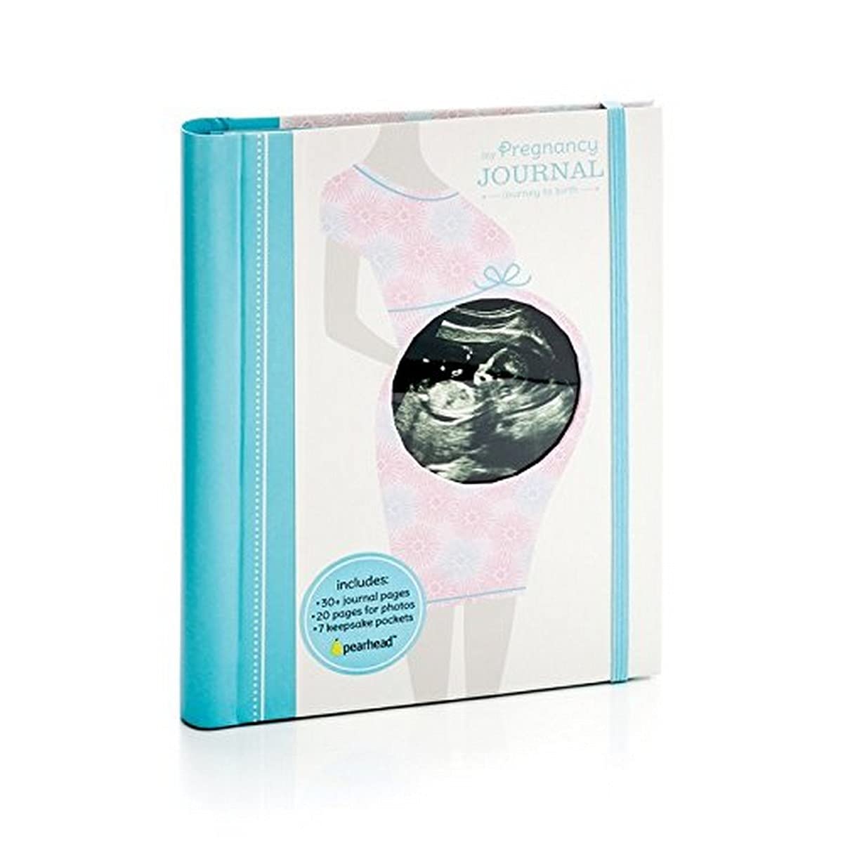Amazon.com: Pearhead My Pregnancy Journal, Pregnancy Memory Book with 7 ...