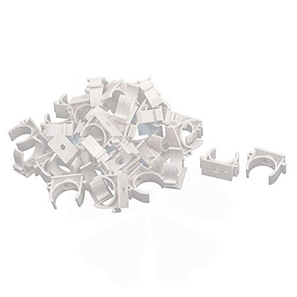 Pipe Strap 10-Pack 1 Inch PVC S - U-Shape Plastic Conduit Clamps With ...