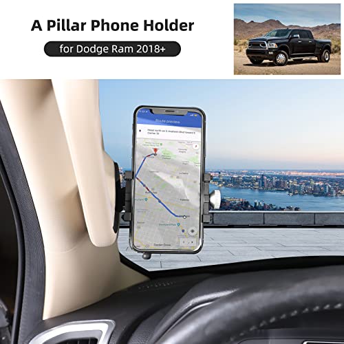 Snapklik.com : JeCar For Ram Phone Mount A-Pillar Cell Phone Holder For ...