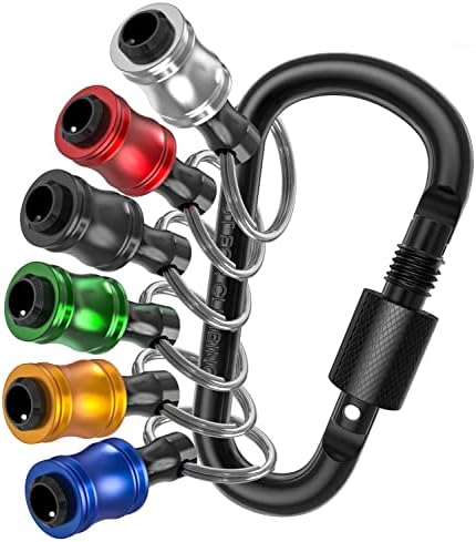 Bit Holder, 1/4inch Drill Bit Holder Keychain for Impact Driver Pull ...