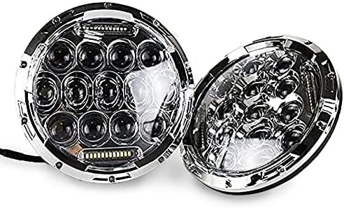 Amazon.com: LED Headlight, Chrome, 24 Volt, 7 inch, Compatible with ...