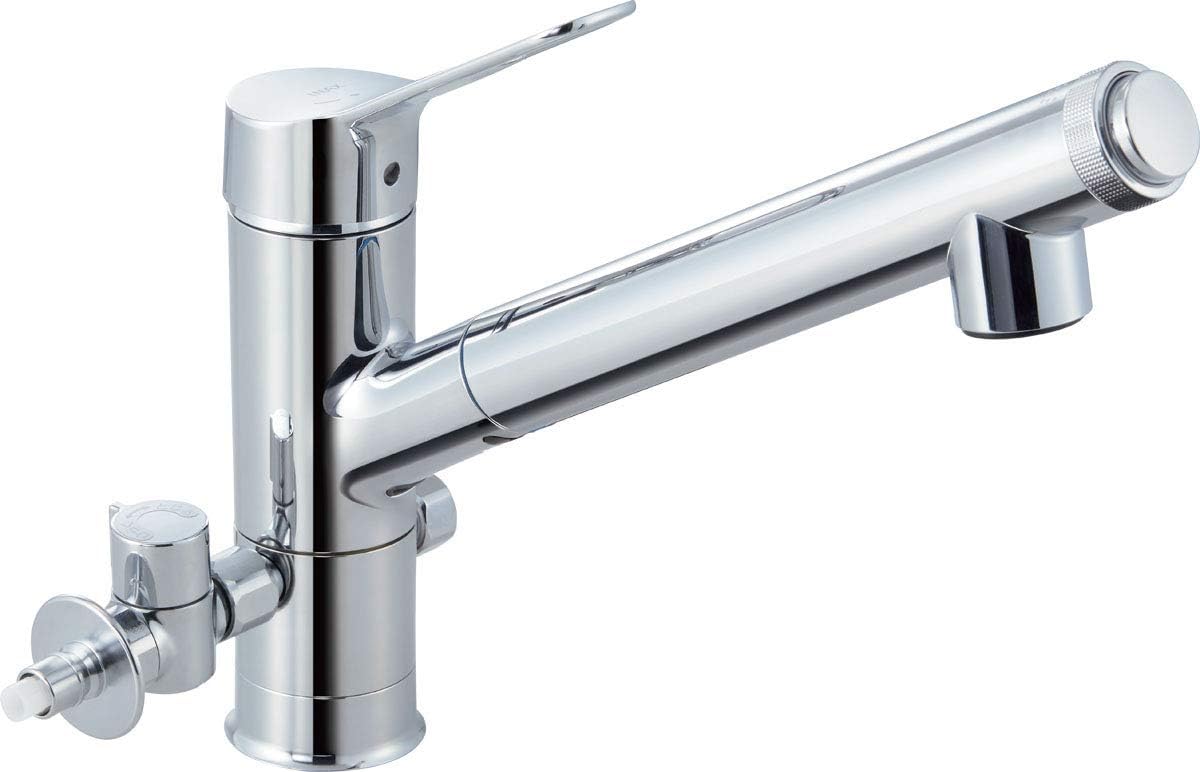 Amazon.co.jp: LIXIL(リクシル) INAX キッチン用水栓金具 シングルレバー混合水栓(分岐形) クロマーレ(エコハンドル) 呼び径13mm 吐水口長さ260mm SF ...
