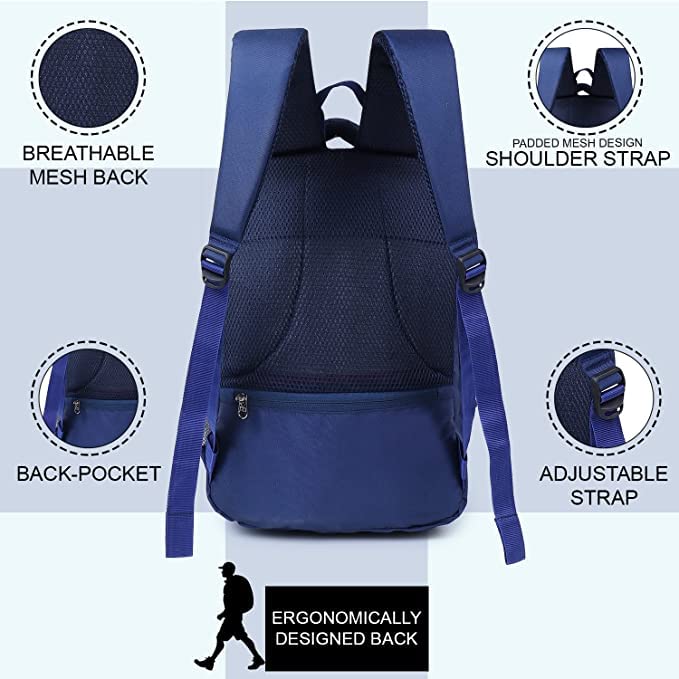 Buy VS BACKPACKS Slim Everyday Backpack Compact Water-Resistant ...