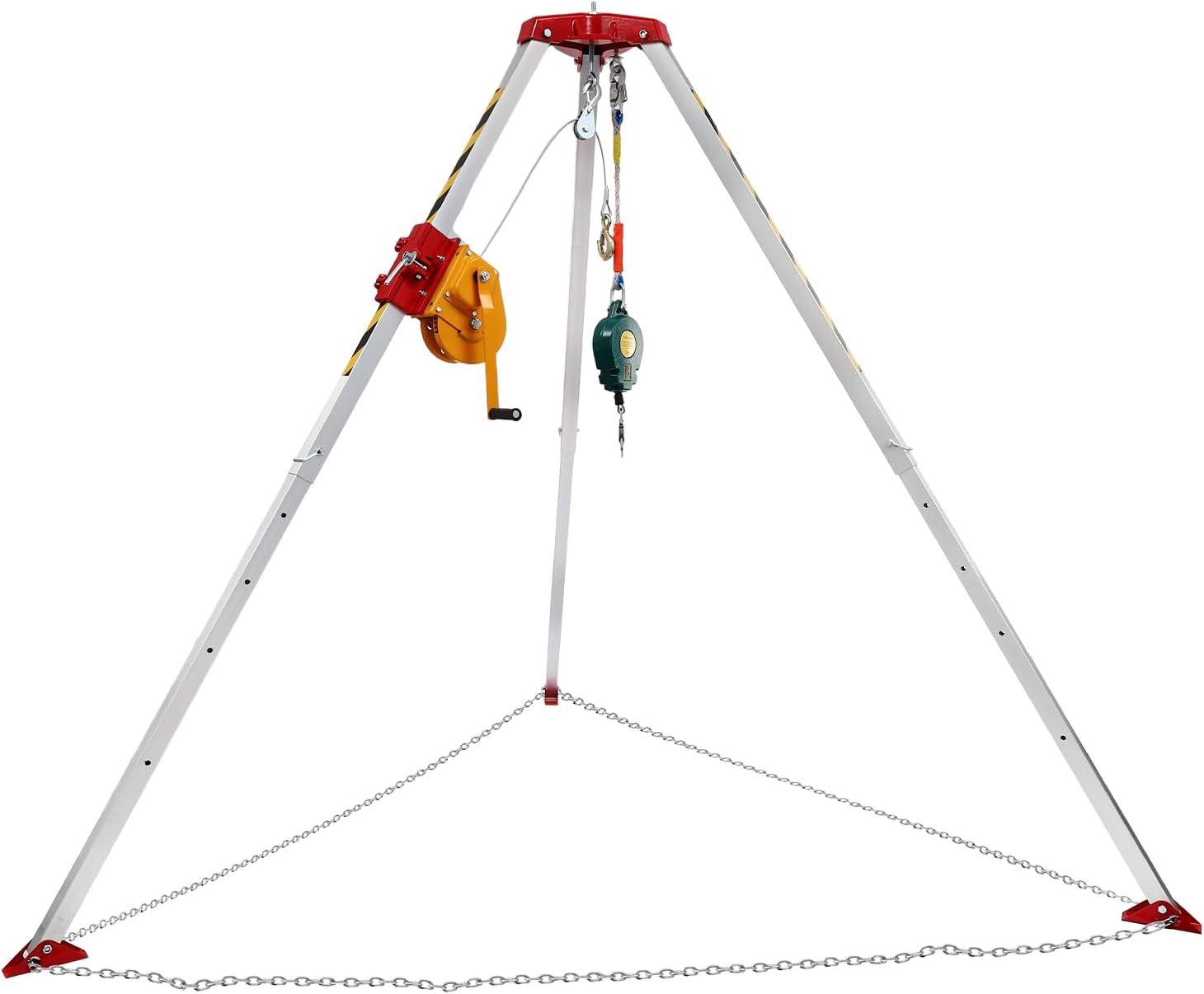 Amazon.com: Cbhfmljd Confined Space Tripod Kit, 1200lbs Winch Rescue ...