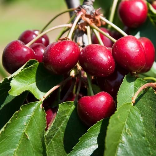 Amazon.com : 2 Red Cherry Trees Live Plants, 6-12 Inch Tall, Well ...