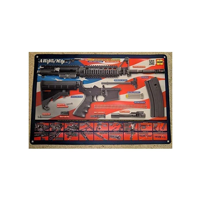 Buy Tactical Atlas AR-15 M4 M16 Gun Cleaning Mat | American Flag | mil ...