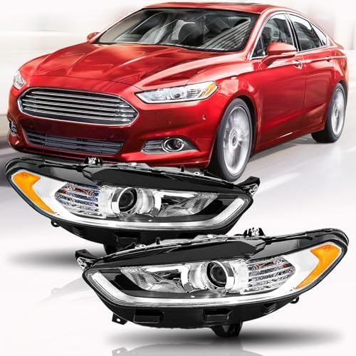 Amazon.com: Headlight Assembly Compatible with 13-16 Ford Fusion 2013 ...