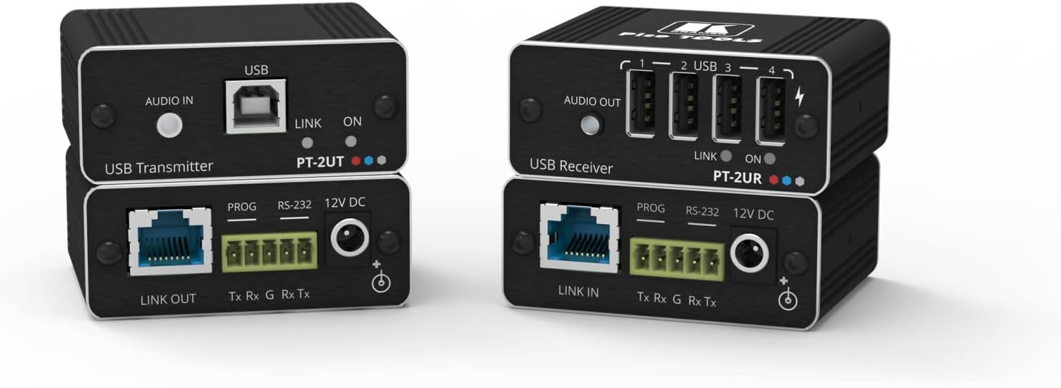 Amazon.com: Kramer PT-2UT/R-KIT USB 2.0 PoC Extender (Transmitter/Receiver) Kit Over Extended ...