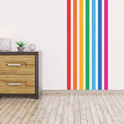 PRINTELLIGENT Vinyl Color Wall Sticker, 60 x 130 cm, Multicolour ...