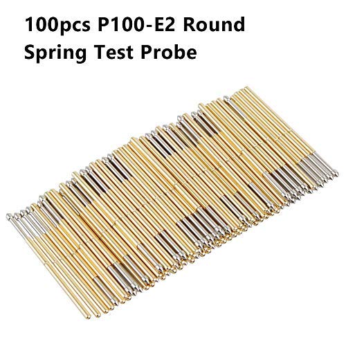 Keenso Spring Test Probe, 100 pcs P100-E2 Spring Test Probes Dia 1.5mm ...