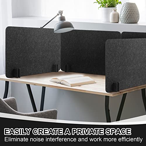 Snapklik.com : 4 Pack Acoustic Freestanding Desk Divider Noise Reducing ...