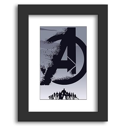 DmcreativityCraft Avengers Logo Poster with Frame Marvel Posters for ...