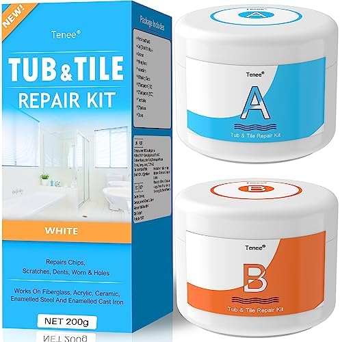 Shower Tray Repair Kit, 200g Tub, Tile and Shower Repair Kit ...
