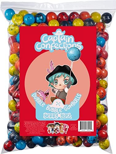 Amazon.com : 5lb Berry Blast Speckled Bubble Gumballs, Gumball Machine ...