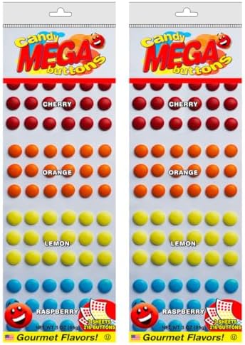 Amazon.com : Mega Candy Buttons - Pack of 2 (432 Buttons Total) by Lyza ...