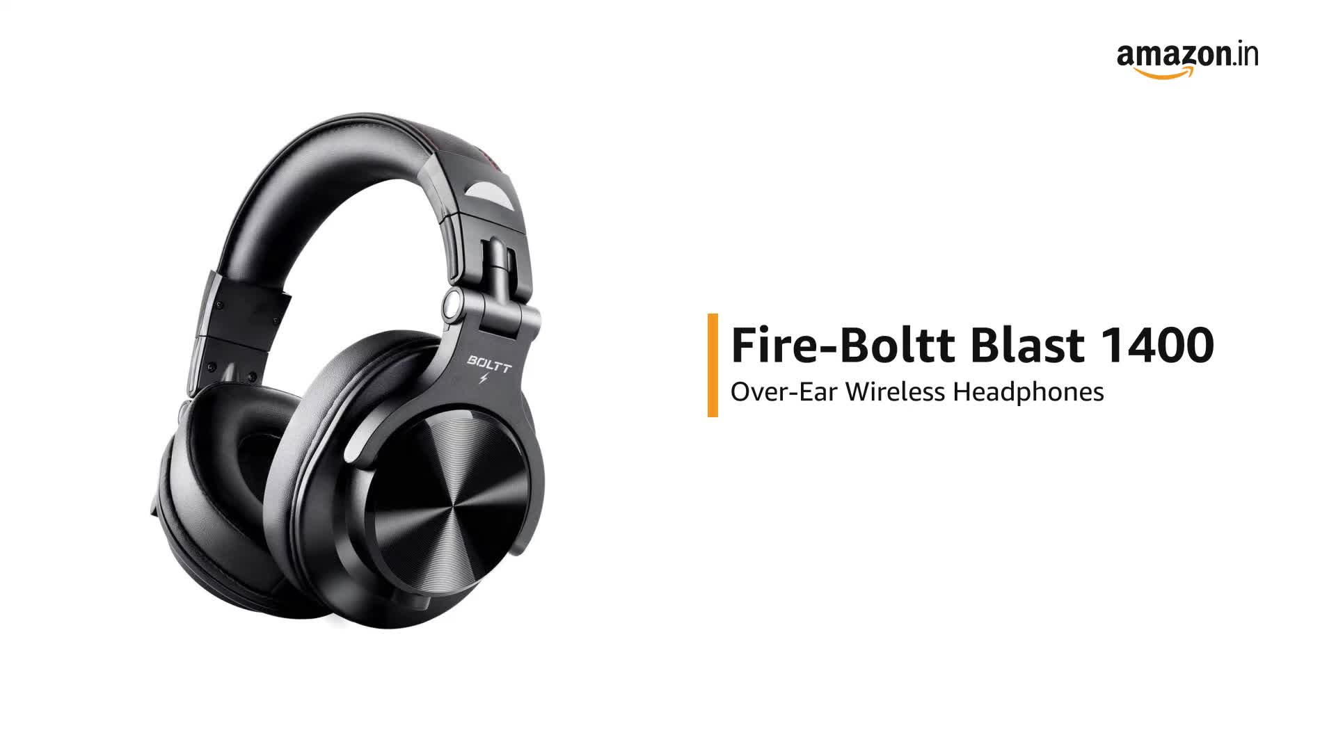 Fire-Boltt Blast 1400 Over -Ear Bluetooth Wireless Headphones with 25H ...