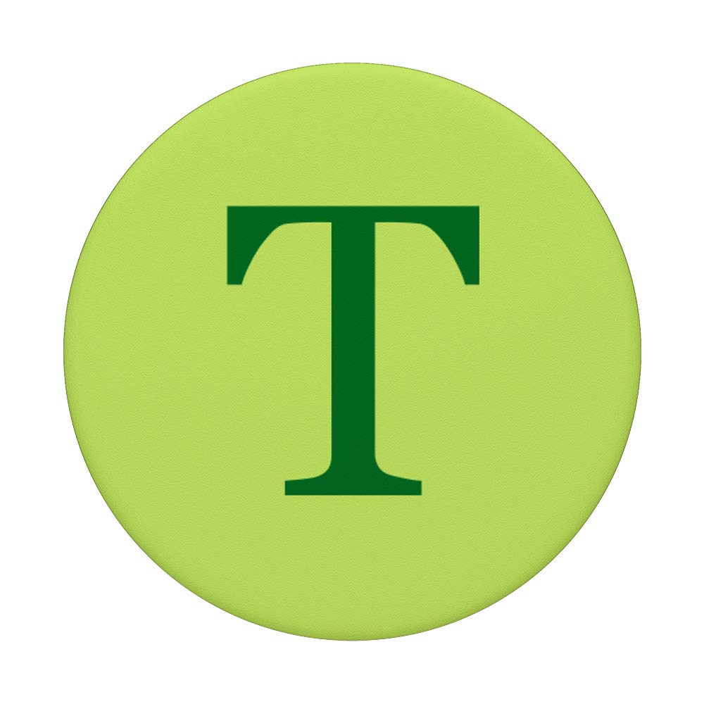 Lime Green Letter T