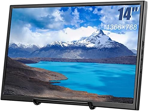 Amazon.co.jp: 14 インチ モバイルモニター Bnztruk 薄型 軽量 HD 1366x768 モバイル ディスプレイ PC ...
