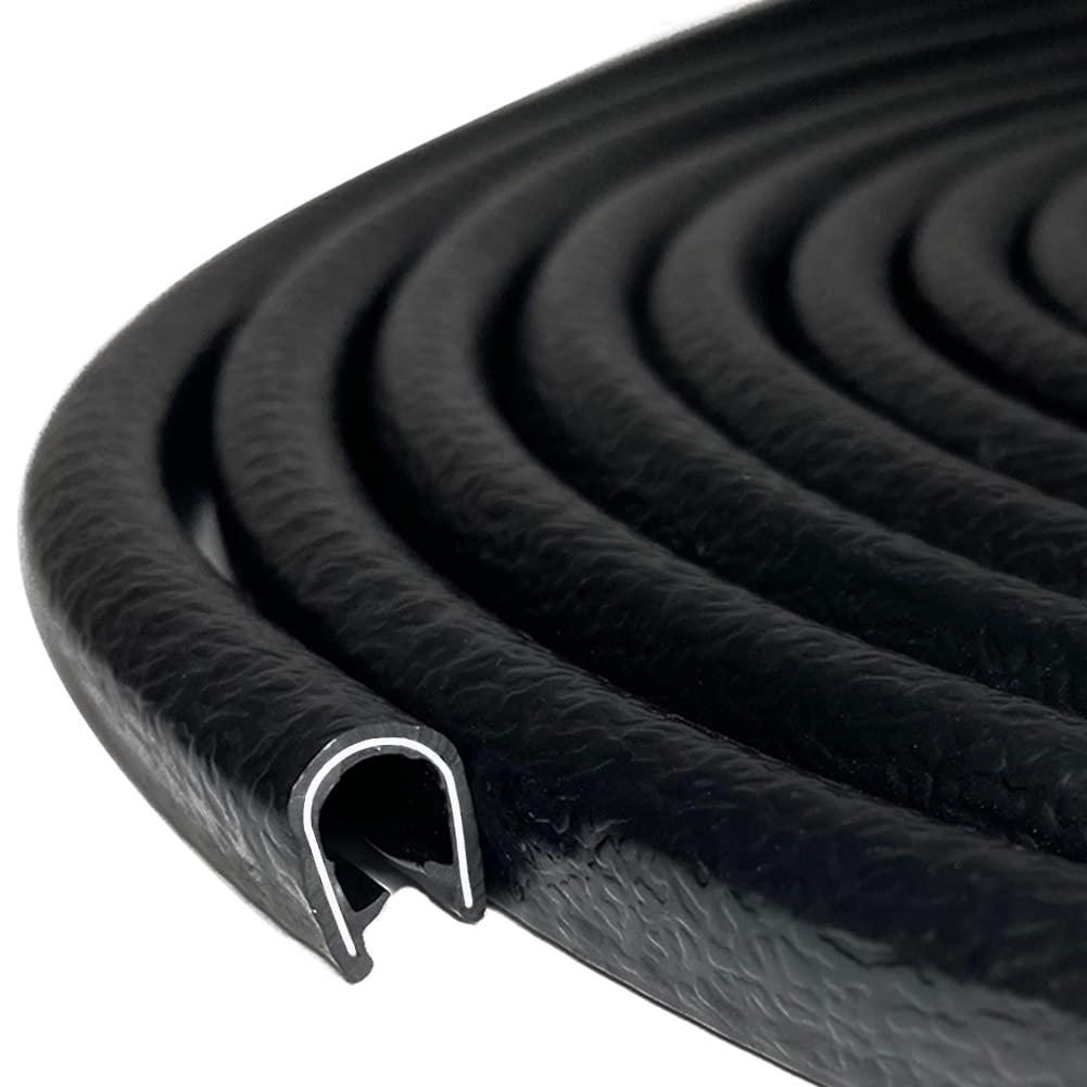 Amazon.com: Tintvent Rubber Edge Trim Black 26Feet, Fits 1/4” Edge ...