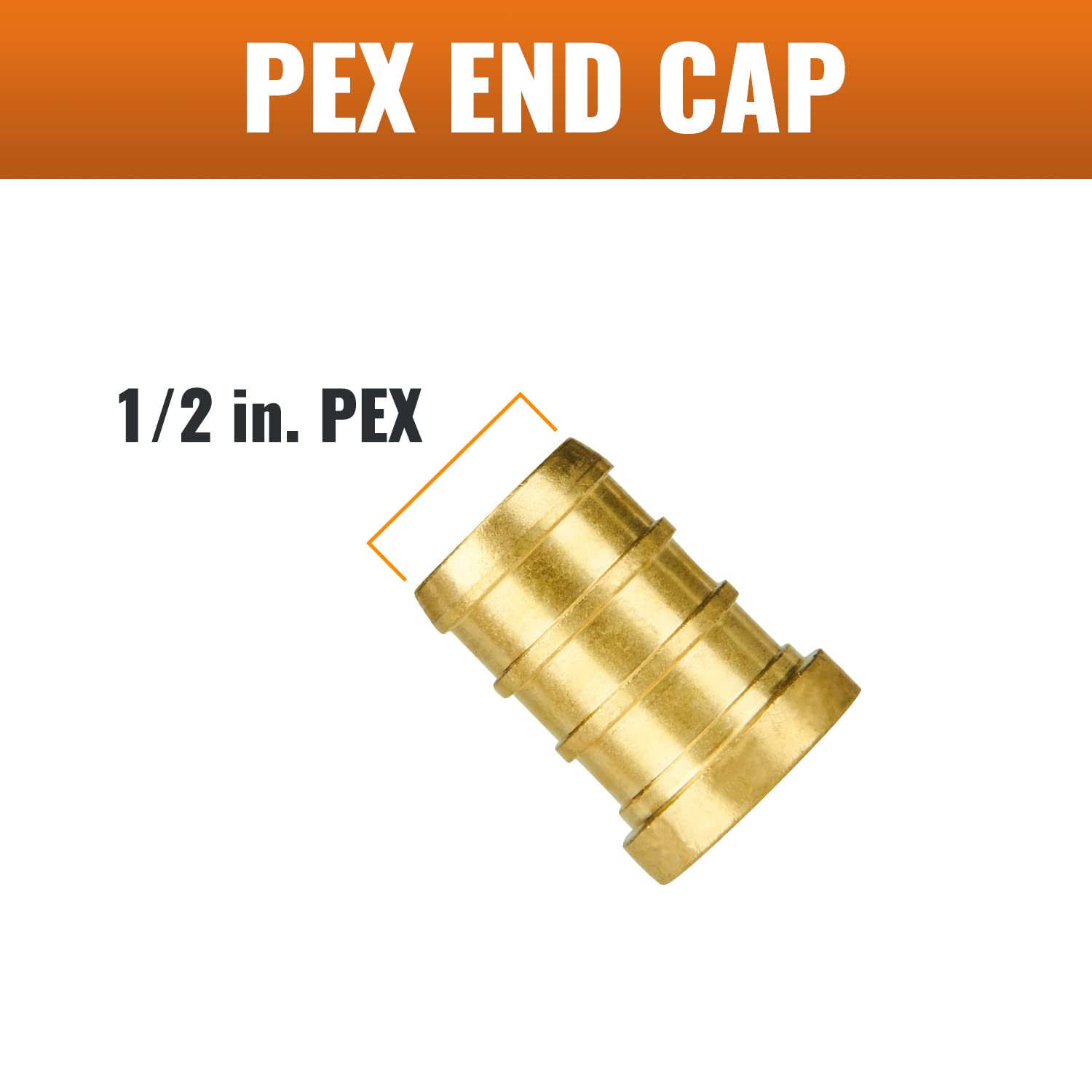 Snapklik.com : SUNGATOR 25-Pack 1/2" Pex Plug End Cap