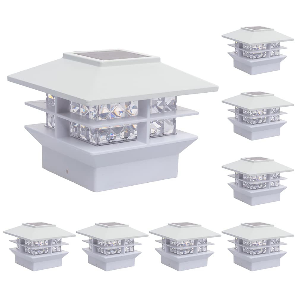 GreenLighting Executive Two Tier 12 Lumens Solar Post Cap Lights - LED ...