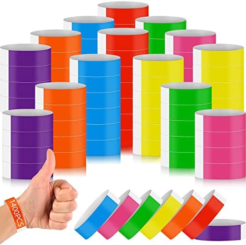 Amazon.com : IDwrists Wristbands for Events - 700pcs Waterproof Neon ...