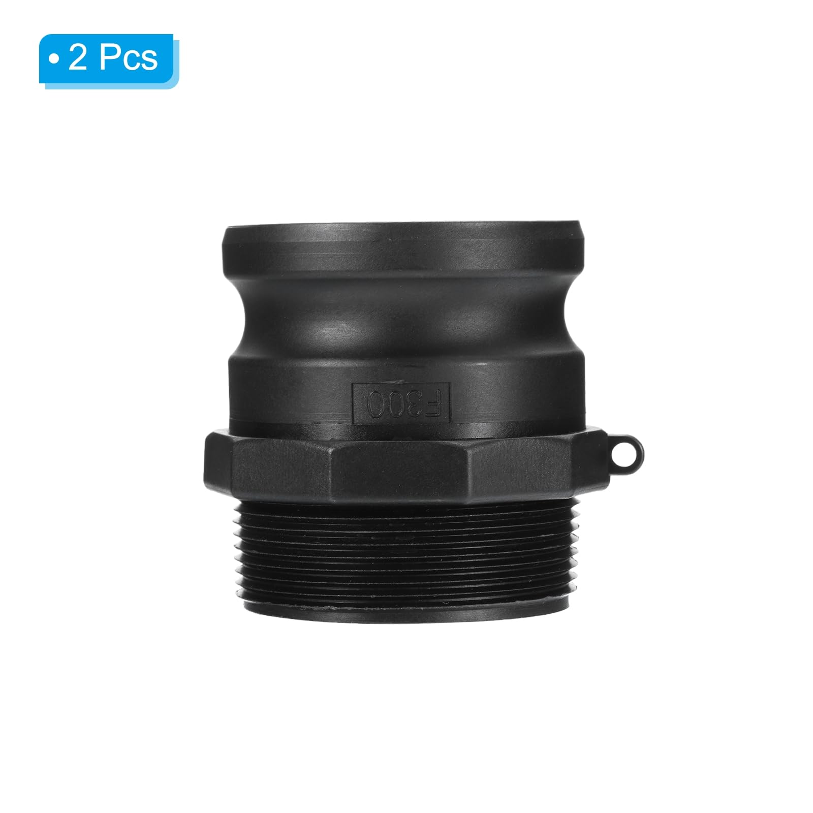 PATIKIL Poly Cam Lock Fittings, 2 Pcs 3″ Part F Male Adapter x Male ...