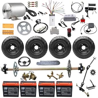Amazon.com: 33pcs Complete Go Kart Assembly Kit 48V 1800W Brushless ...