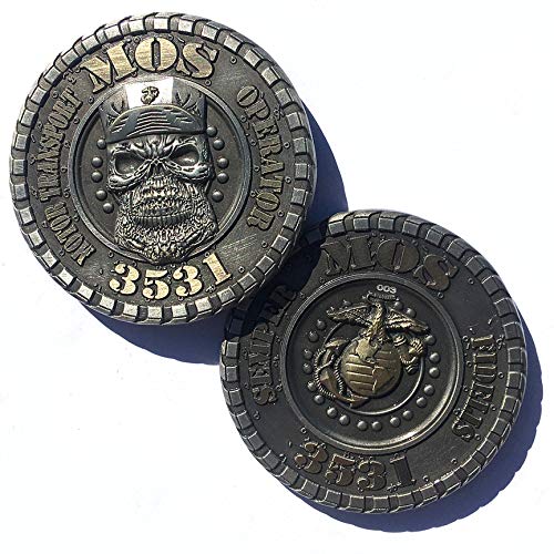 USMC 3531 Motor Transport Operator MOS Marine Corps Military Coin ...
